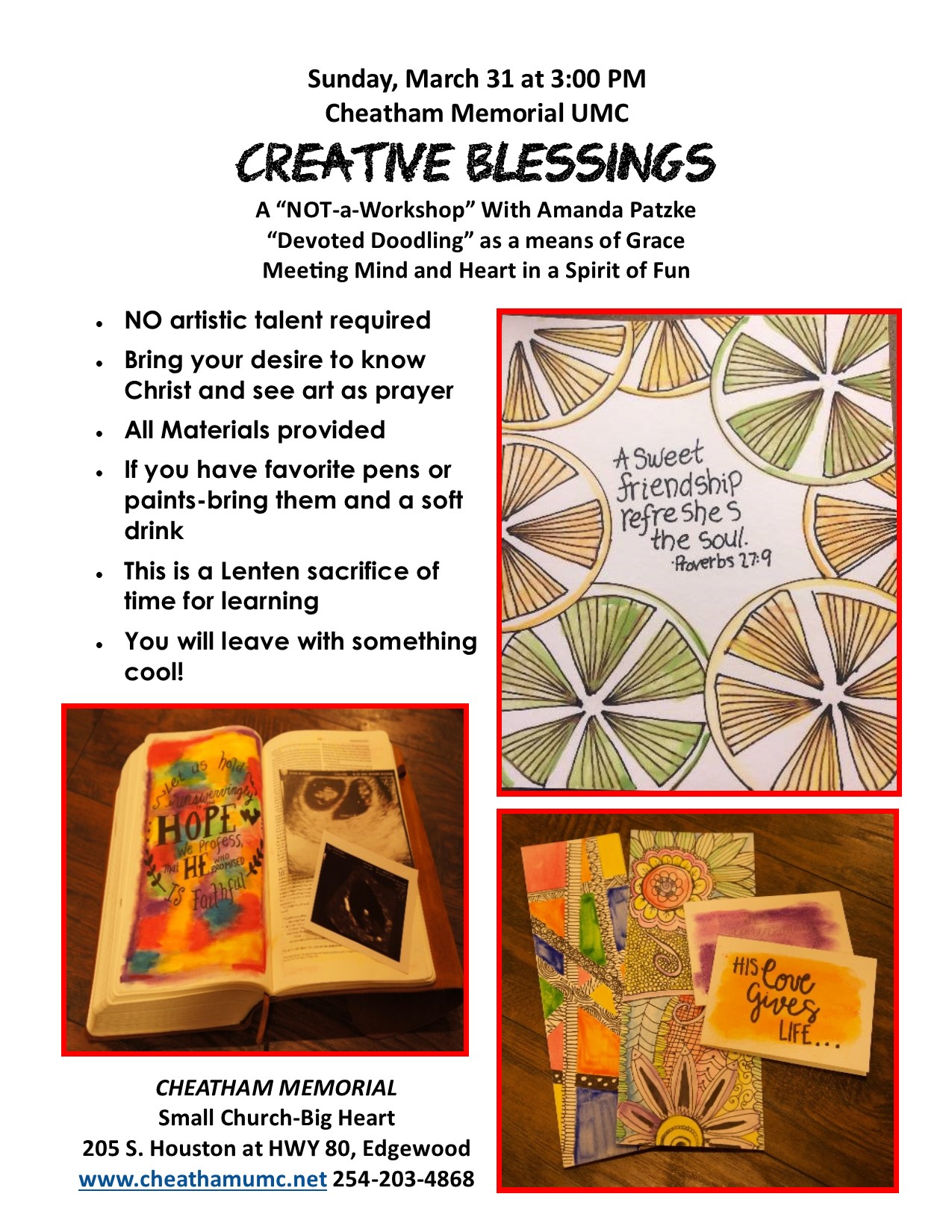 Faith Adds Color-Color Adds Faith – Cheatham Memorial Methodist